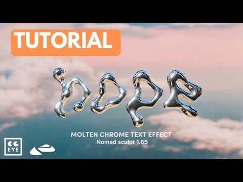 HOW TO CREATE MOLTEN CHROME TEXT IN NOMAD SCULPT 1.65 #2 - YouTube
