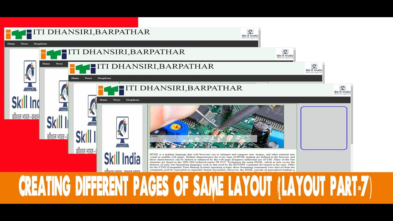 CREATING DIFFERENT PAGES FROM SAME LAYOUT FOR STATIC WEBSITE(LAYOUT ...