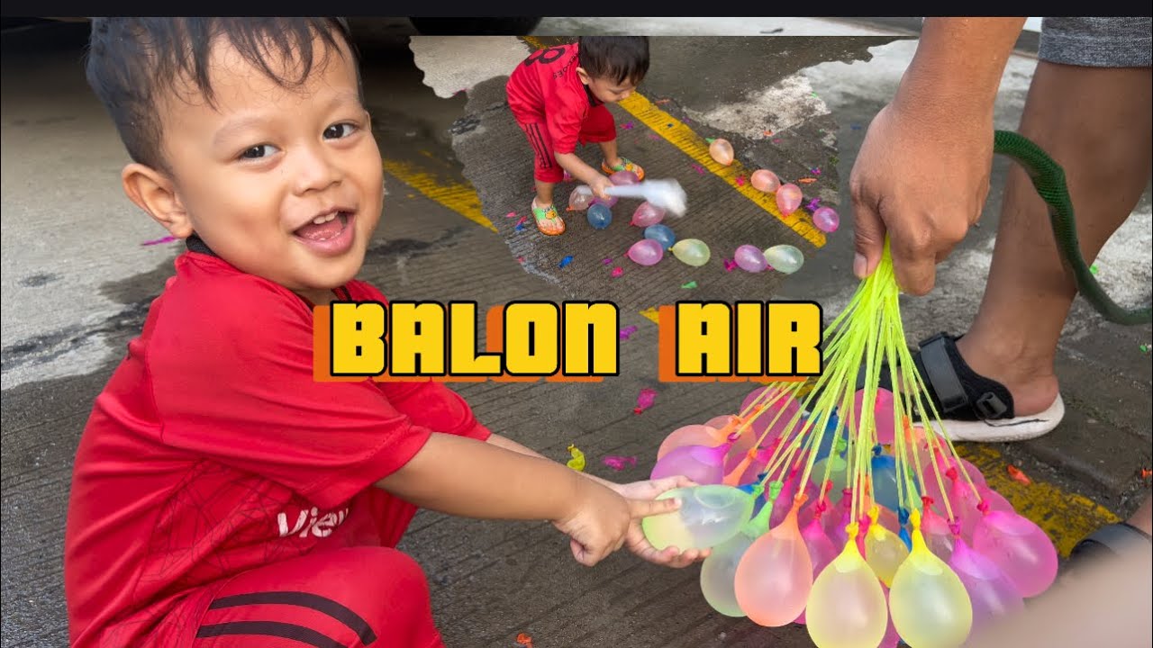 SAMUDERA BERMAIN PECAH BALON AIR WARNA - WARNI || HAPPY NYA - YouTube
