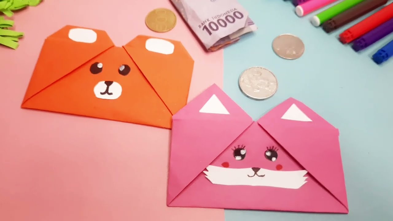 Begini caranya membuat origami dompet yg mudah banget || how to make ...