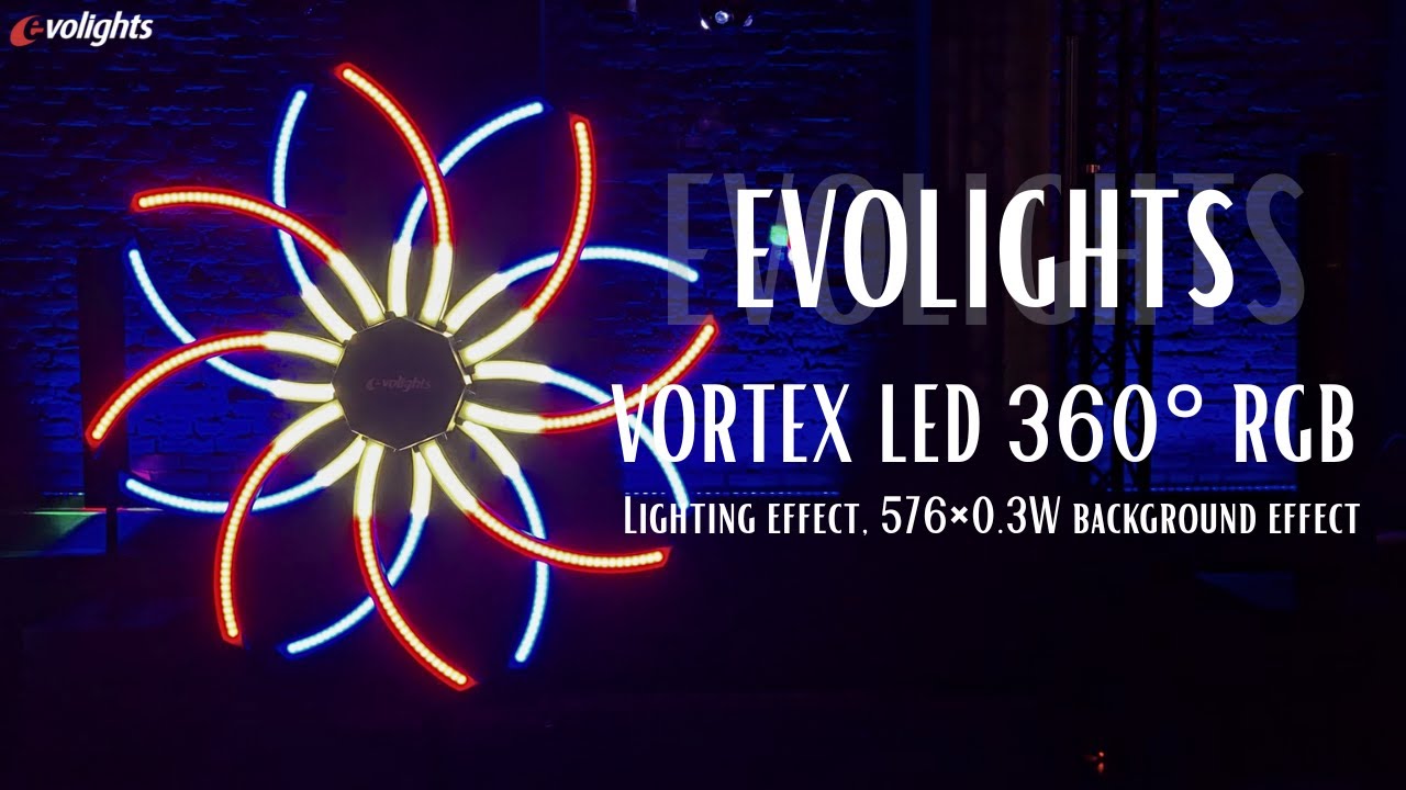 EVOLIGHTS VORTEX RGB - efekt oświetleniowy LED - YouTube
