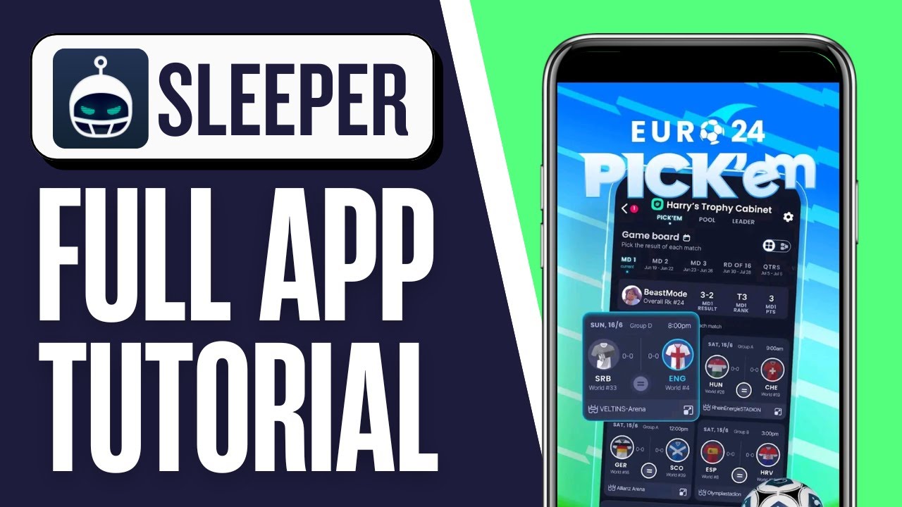 Sleeper App Tutorial - How to Use Sleeper Fantasy Football App - YouTube