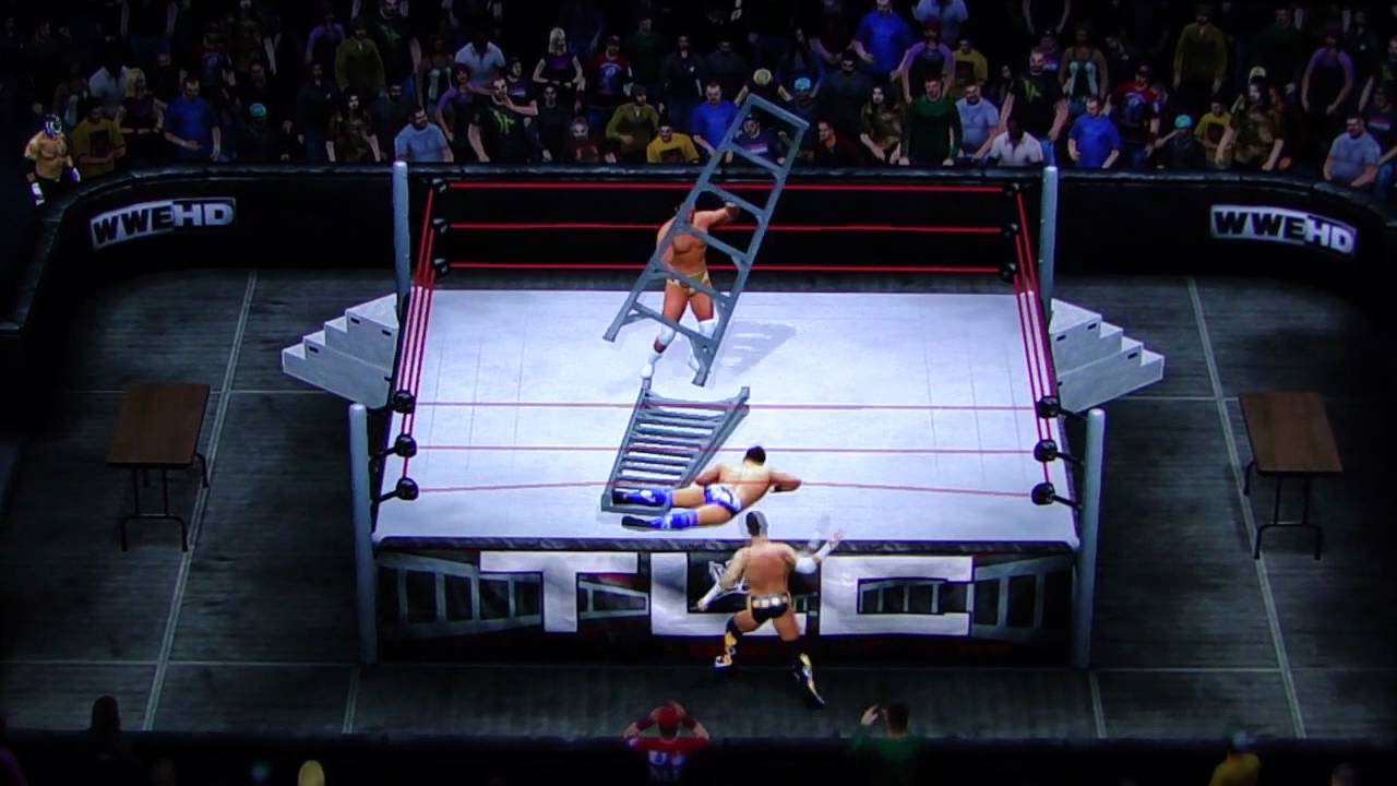 WWE'12 TLC Sim: CM Punk v. Miz v. Del Rio WWE Title - YouTube