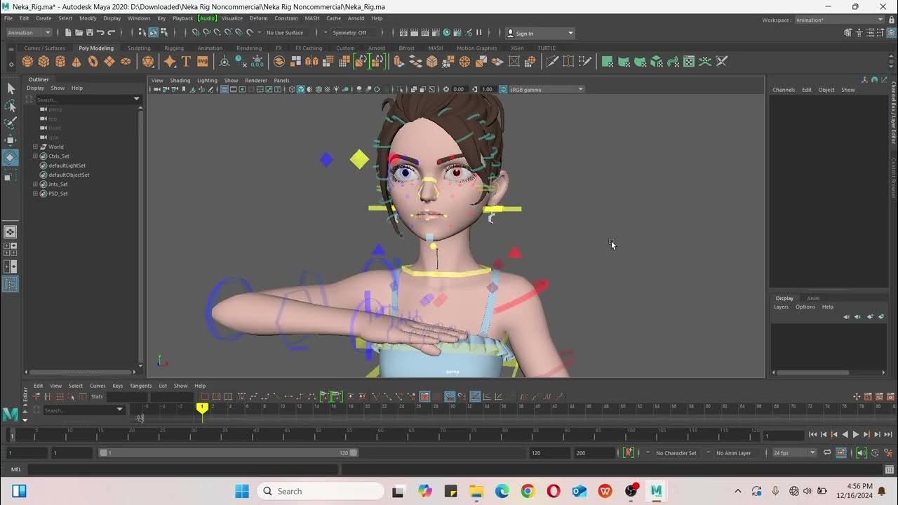 Hand Animation Maya 3D - YouTube