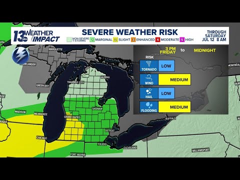 LIVE RADAR | Tracking thunderstorms in Michigan - YouTube