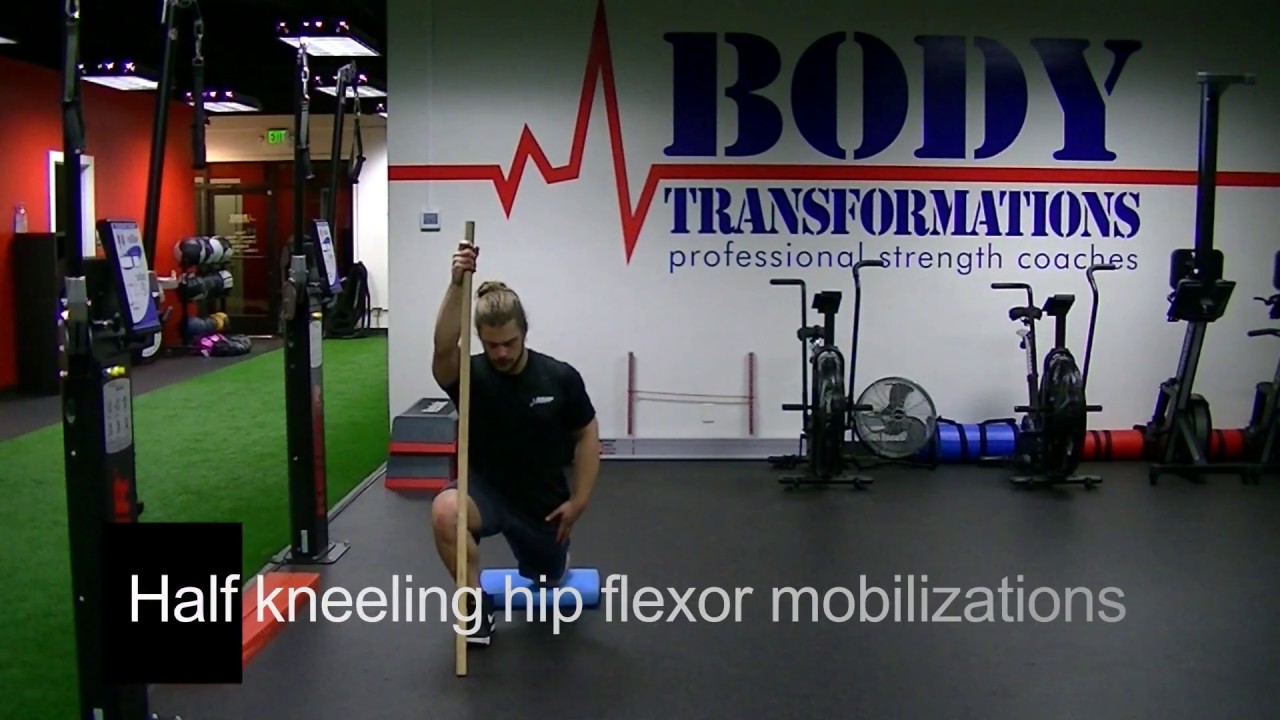 Half Kneeling Hip Flexor Mobilization - YouTube