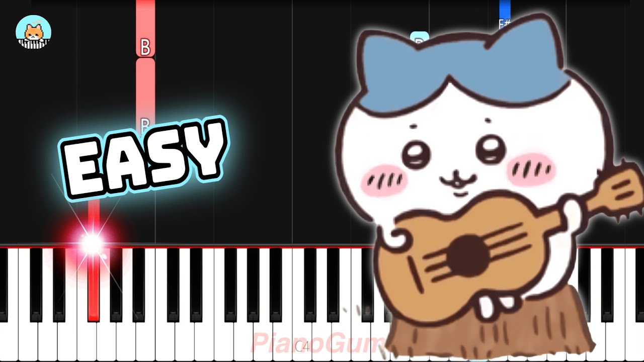 Chiikawa ED - "Hitorigotsu" - EASY Piano Tutorial & Sheet Music - YouTube