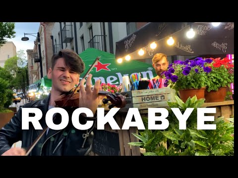 ROCKABYE - violin street performance in Tbilisi | Clean Bandit violin cover