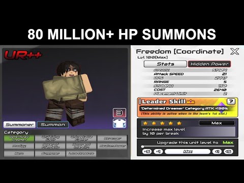 Eren Yeager UR++ / Freedom [Coordinate] Ur++ Showcase (AWTD) - YouTube