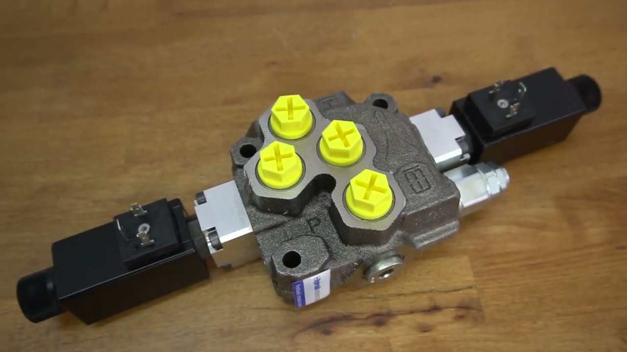 1 section Monoblock Hydraulic valve Ebi ECM08B 12V 140 bar Ports 3/8 ...