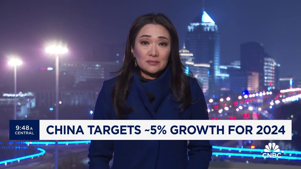 China sets 5% growth target - YouTube