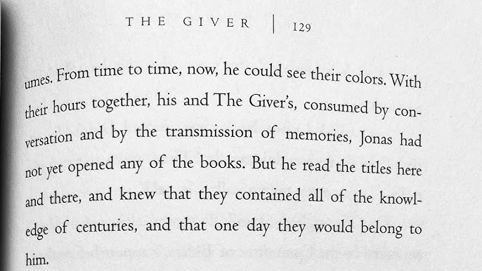 The Giver Quotes About Colors