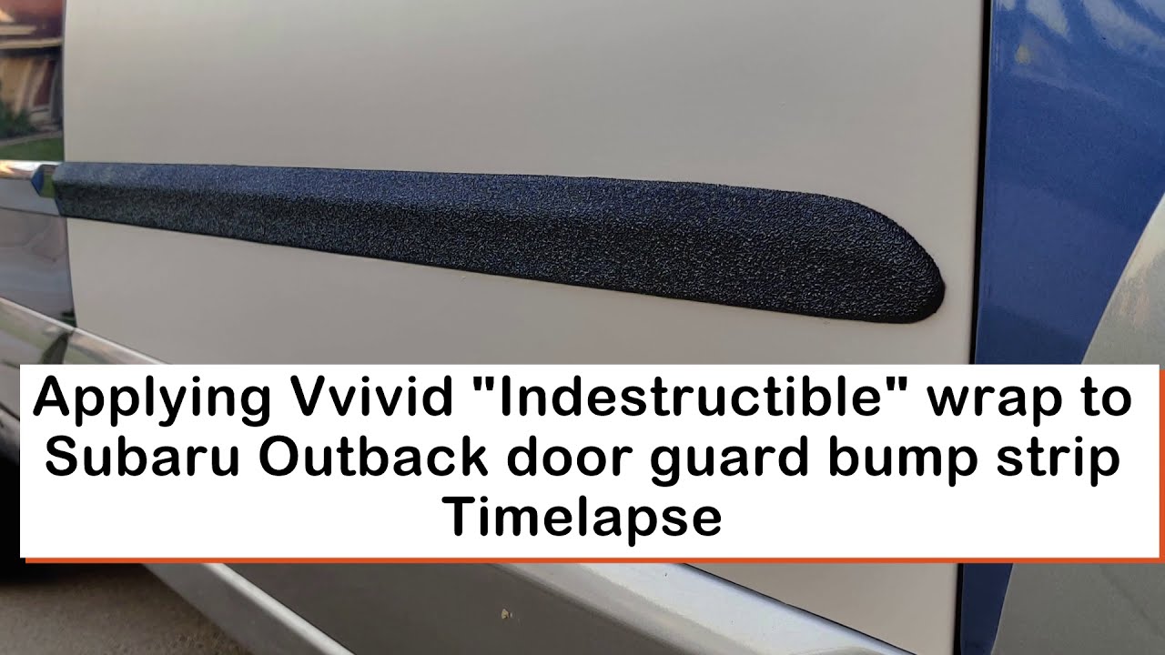Vvivid Indestructible Wrap on door bump guard - YouTube