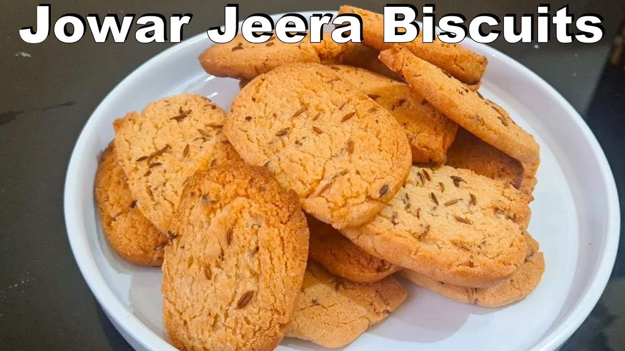Gluten Free Jeera Biscuits | Jowar Cookies | No Maida biscuits Recipe ...