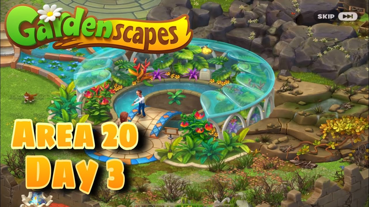Gardenscapes Area 20 Day 3 - YouTube