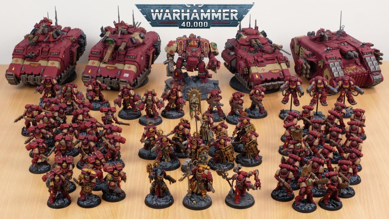 BLOOD ANGEL CRUSADERS! Templar Sanguine Army Showcase (Warhammer 40k ...