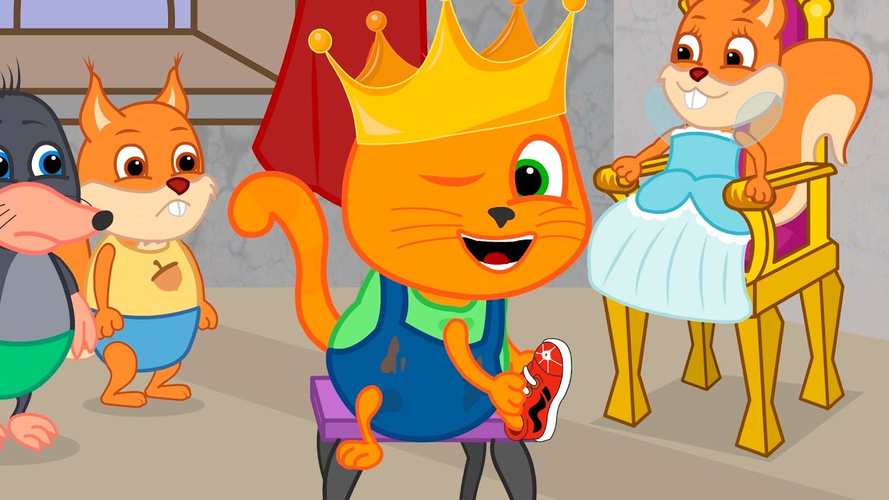Cats Family in English - Prince competition Cartoon for Kids - YouTube