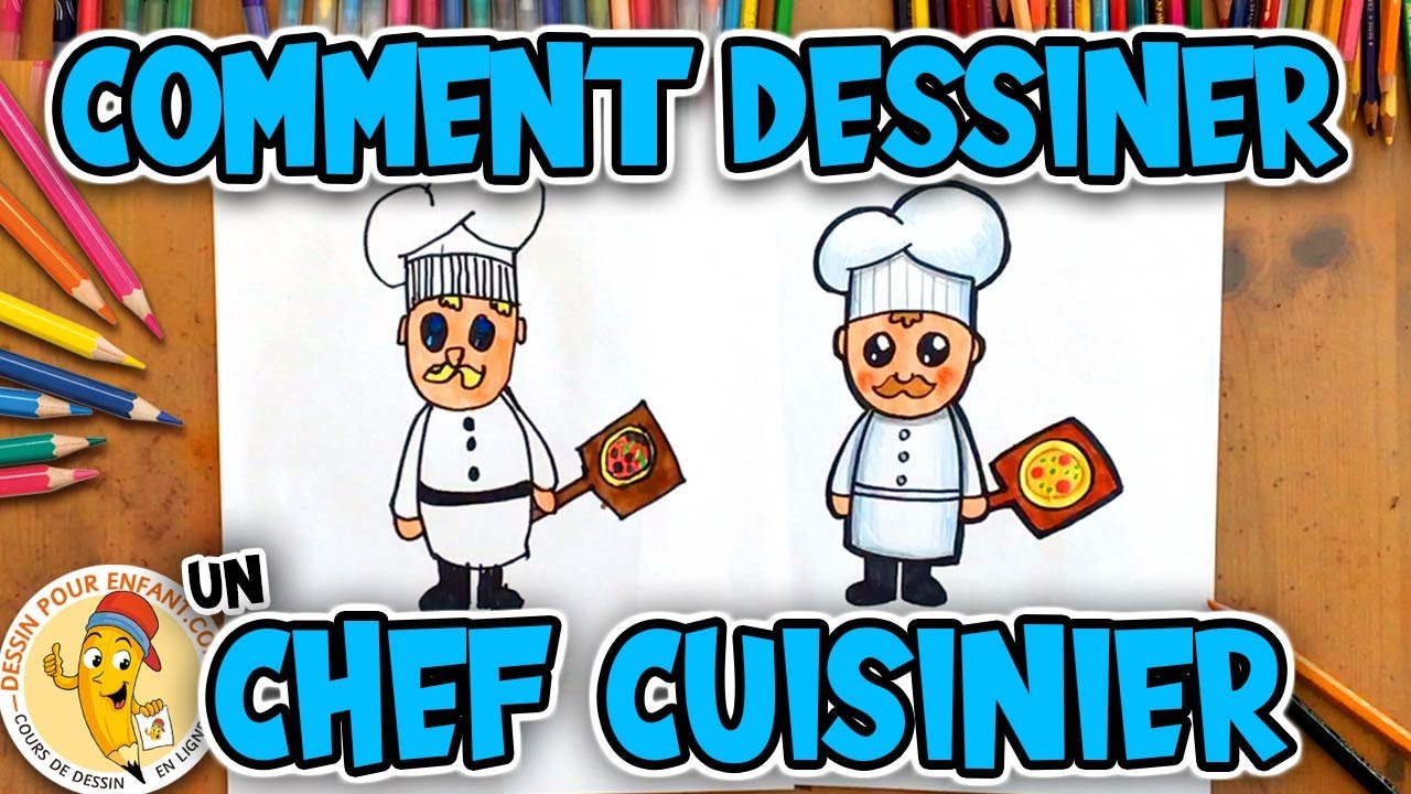 Comment dessiner un CHEF facilement | Dessin Pour Enfant - YouTube