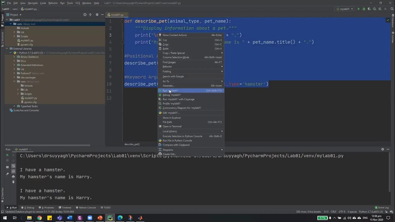 CPE311 - Lab 05 - Part I - Functions - YouTube