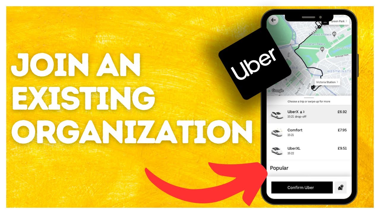 How to join an existing organization on Uber? - YouTube