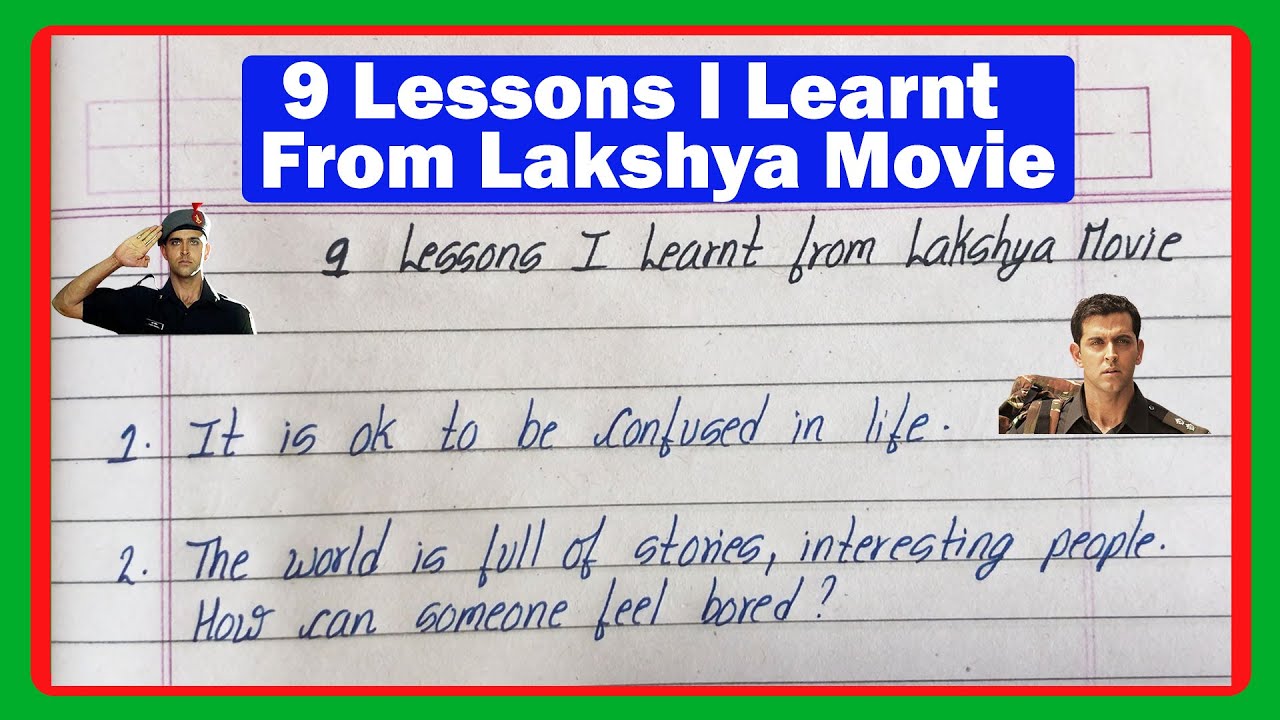 Life Lessons From Lakshya Movie | 9 Things We Can Learn From The Movie ...