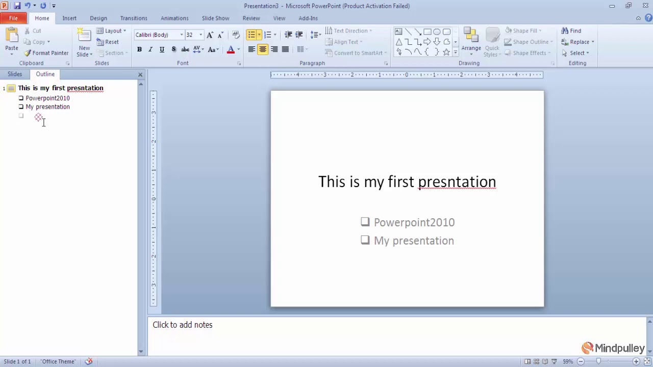 024 Working With Outline Tab Microsoft PowerPoint YouTube 024 Working With Outline Tab Microsoft PowerPoint YouTube