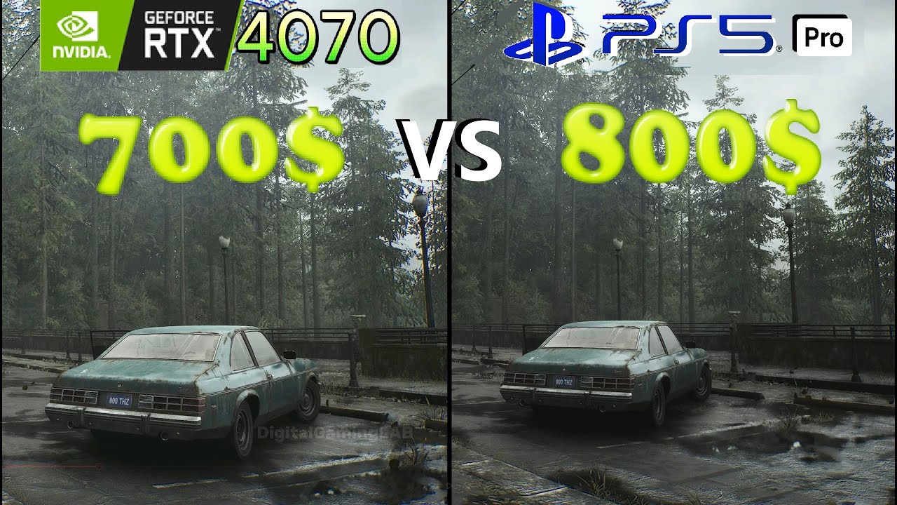 |4K60| RTX 4070 vs PS5 Pro | Max Settings | SH2 - YouTube