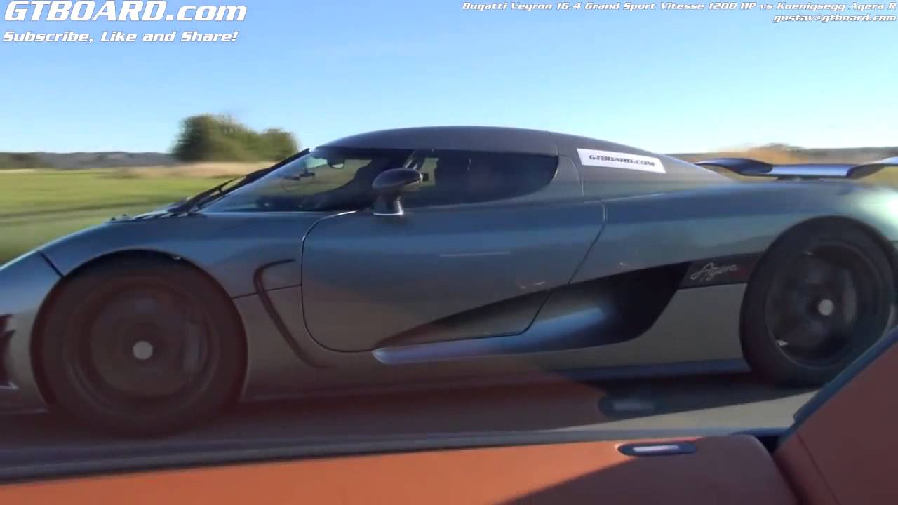 1200 HP Bugatti Veyron Vitesse vs Koenigsegg Agera R x 4 races 2 - YouTube