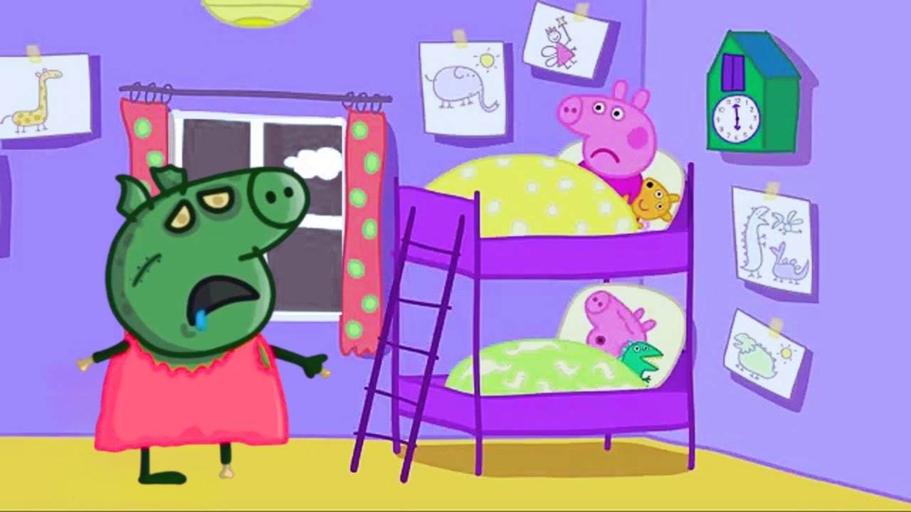 Peppa Pig Horror Story - Dark Rainy Night Movie - YouTube