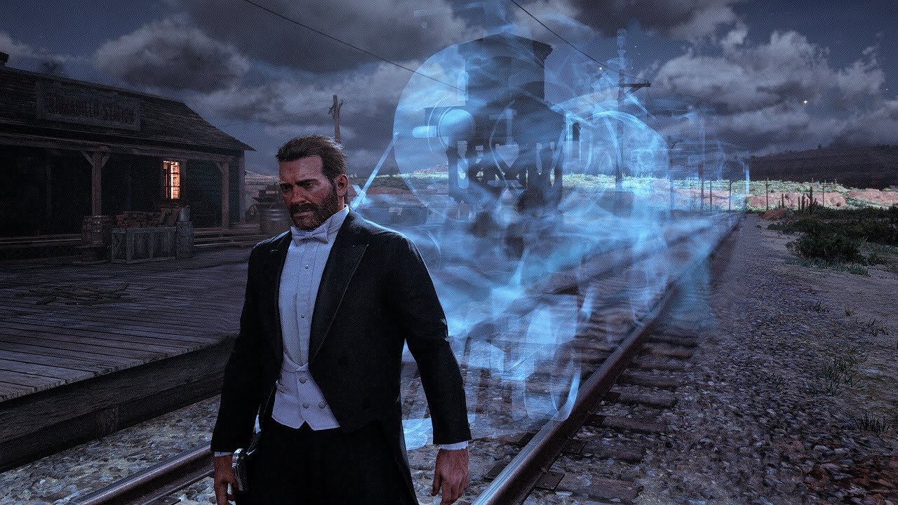 Driving the Ghost Train through New Austin | RDR2 Mods - YouTube