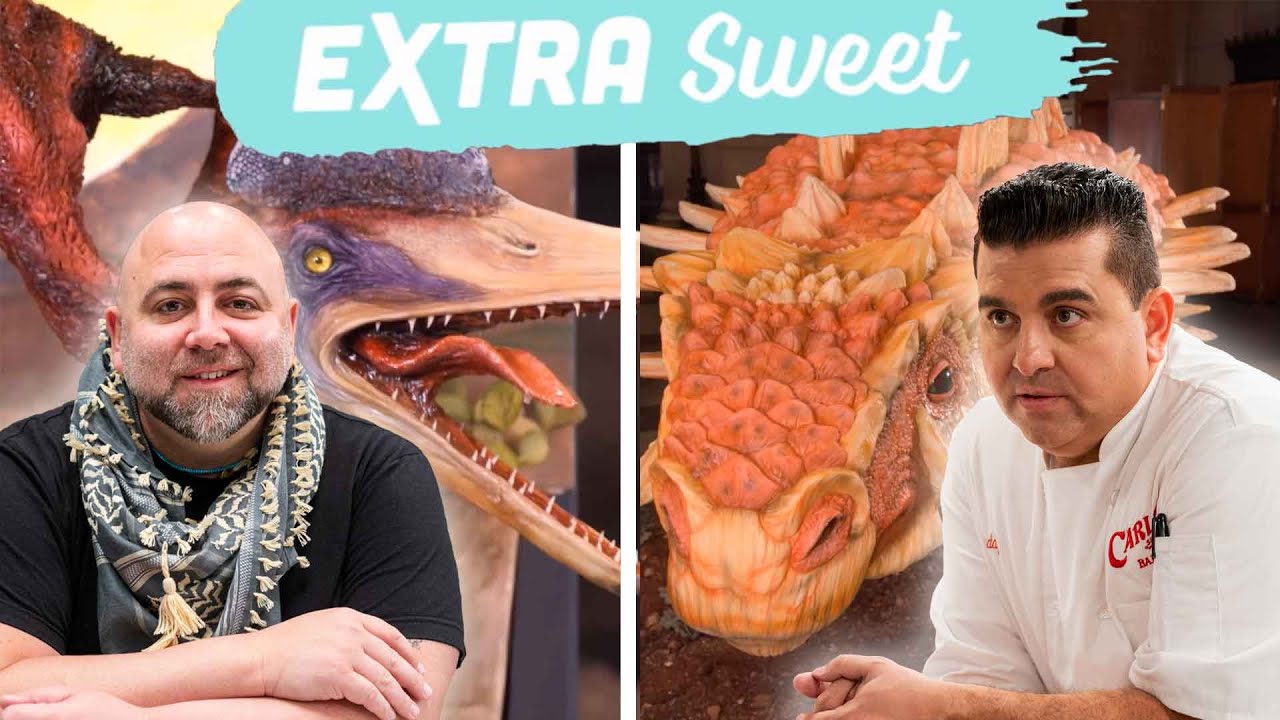 Buddy and Duff Create LIFE-SIZE Dinosaur Cakes: Extra Sweet | Buddy vs ...