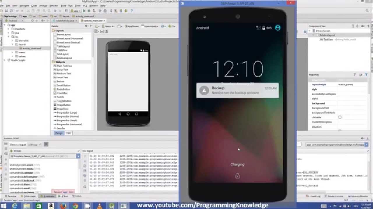 Android Tutorial # Building Your First Android App (Hello World Example ...