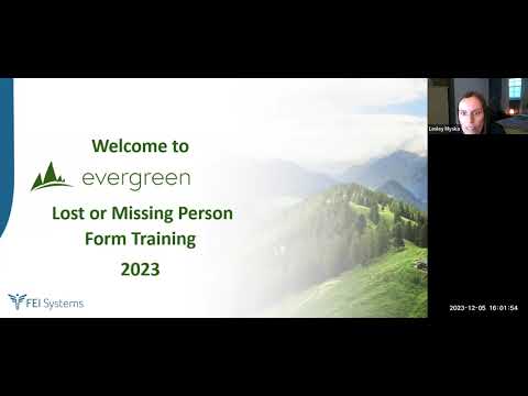Evergreen Technical Training: Missing Person - December 5, 2024 4pm - YouTube