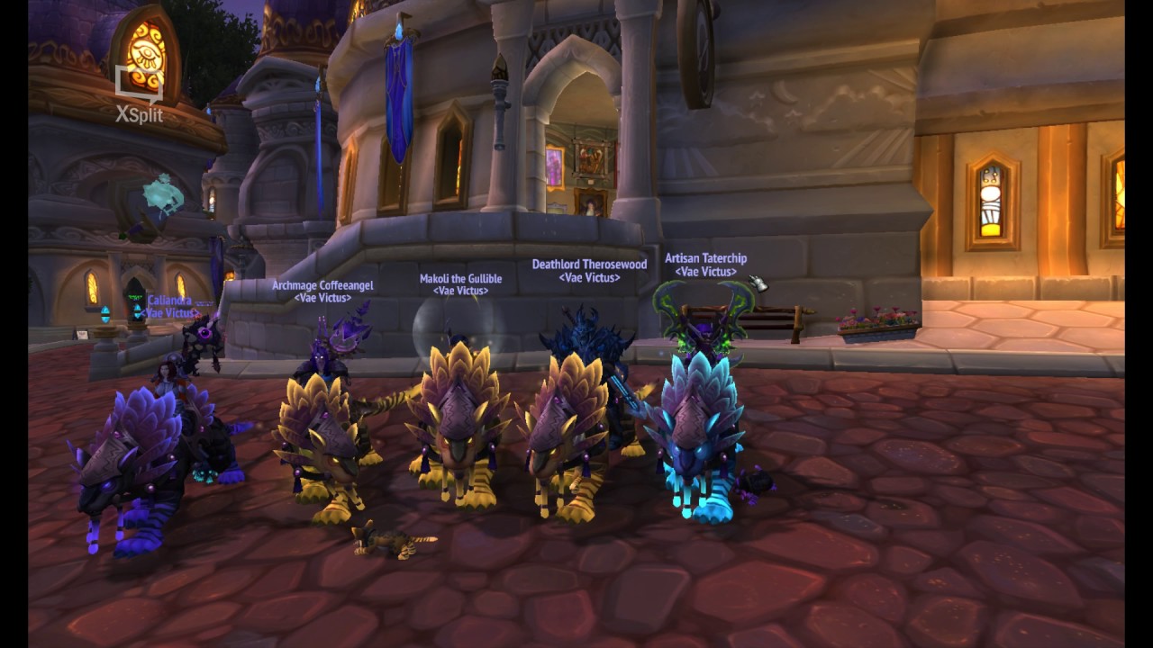 World of Warcraft Vae Victus Luminous Starseeker Mount Party - YouTube