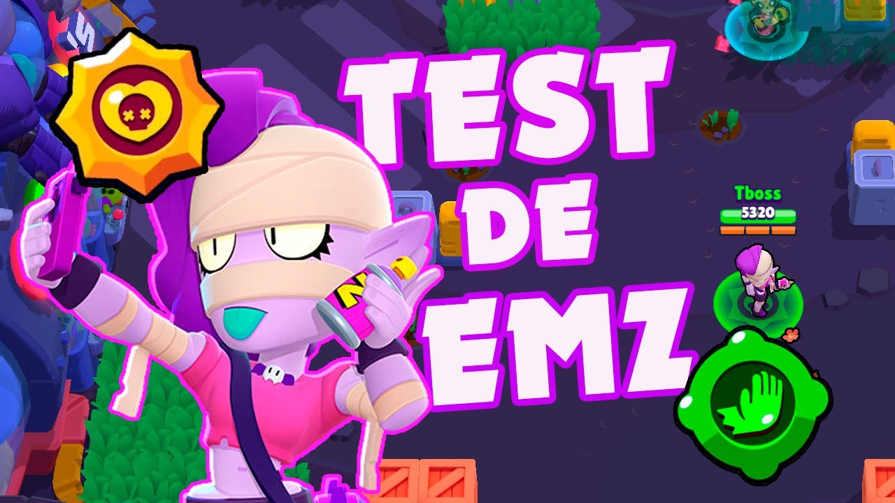 TEST DE EMZ - ¿QUÉ TAN BUENA ES? ¿CÓMO ES SU GADGET Y SU STARPOWER ...