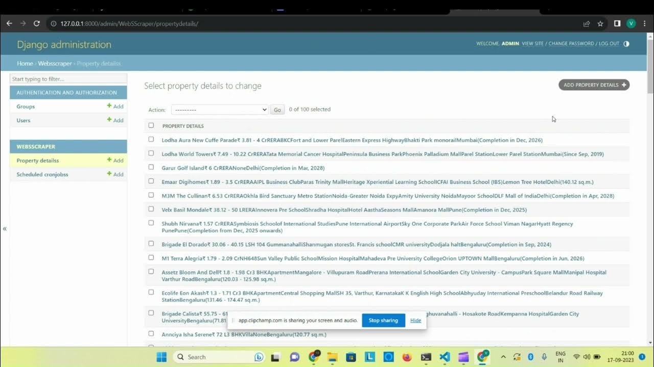 99 acres Selenium web Scraping in Django - YouTube