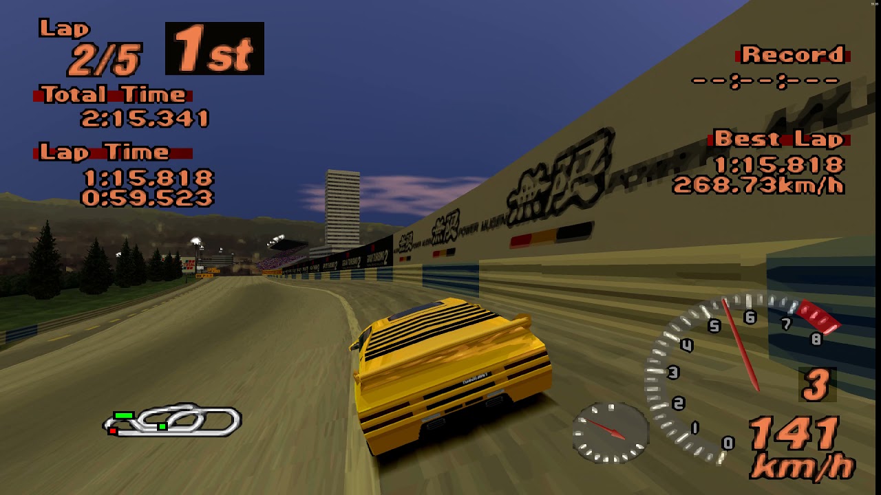 Gran Turismo 2 - Wiegert Vector W8 Twin Turbo - Red Rock Valley ...