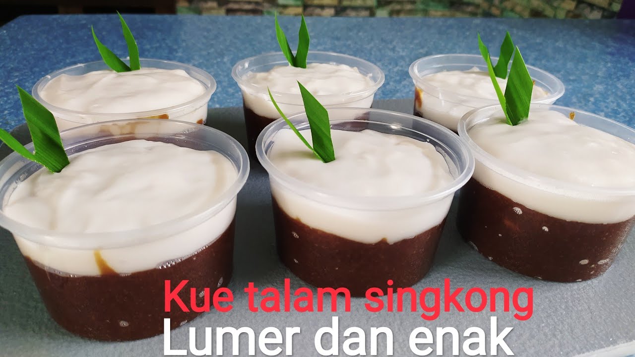 Kue talam singkong lumer - YouTube