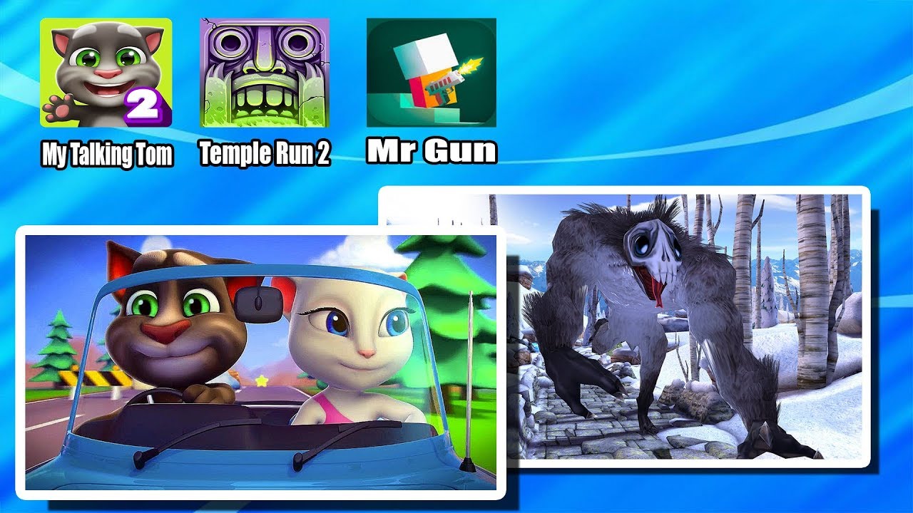 My Talking Tom 2, Chest, Temple Run 2, Mr Gun - YouTube