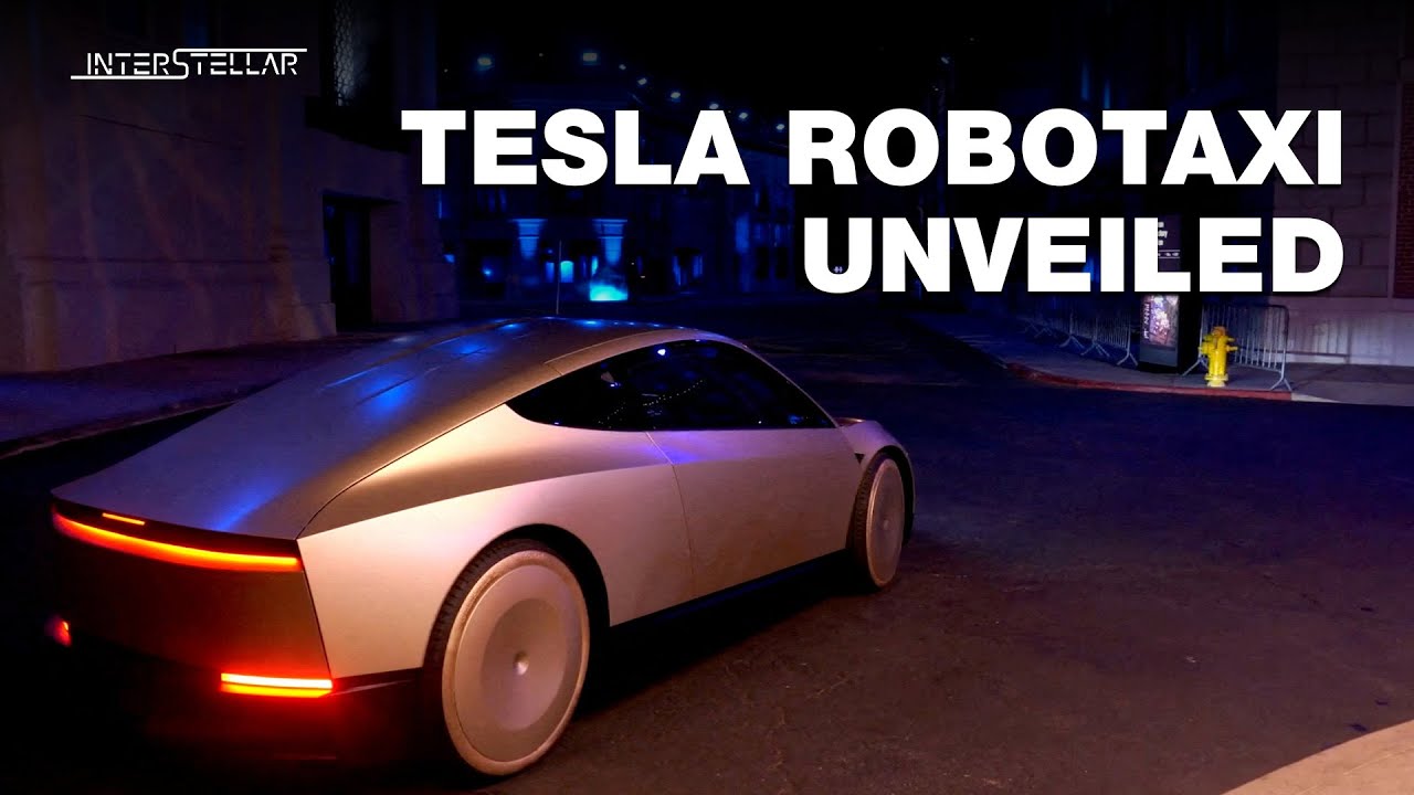 Elon Musk Unveils #Tesla Robotaxi and Robovan as Company Shifts Focus ...