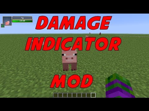 Minecraft Mod Spotlight - DAMAGE INDICATOR MOD!!! - YouTube