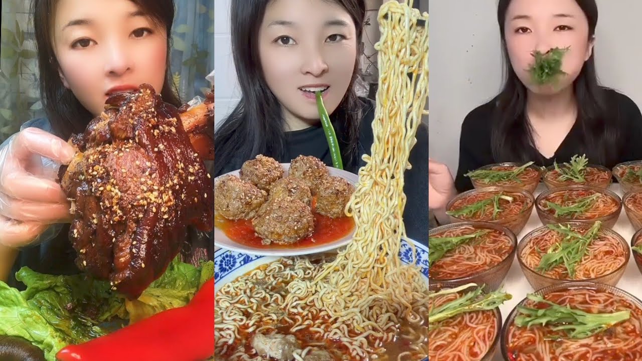 MUKBANG SATISFYING EATING CHINESE FOOD Ep1168 - YouTube