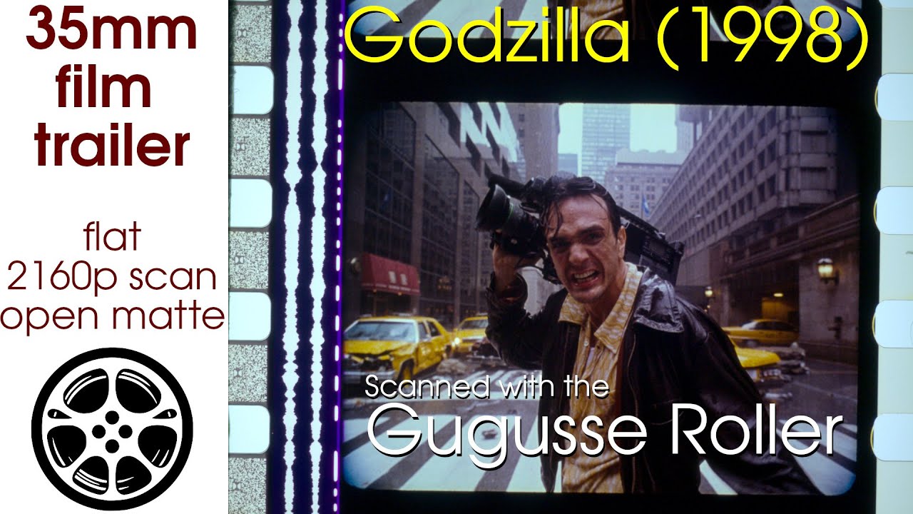 Godzilla (1998) 35mm film trailer 1, flat open matte, 2160p - YouTube