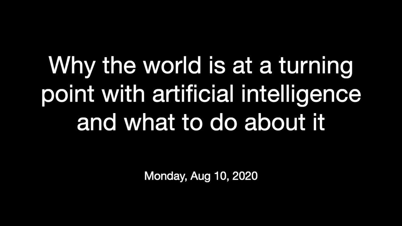 Why the world is at a turning point with artificial intelligence and ...
