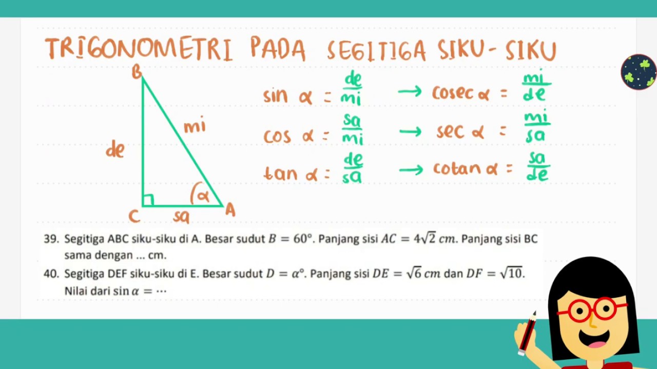 MATH TALKS : Trigonometri 2 Kelas X (Latihan soal no. 39-43) - YouTube