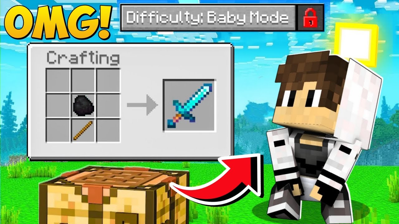 Minecraft, But I Became God In BABY MODE - YouTube