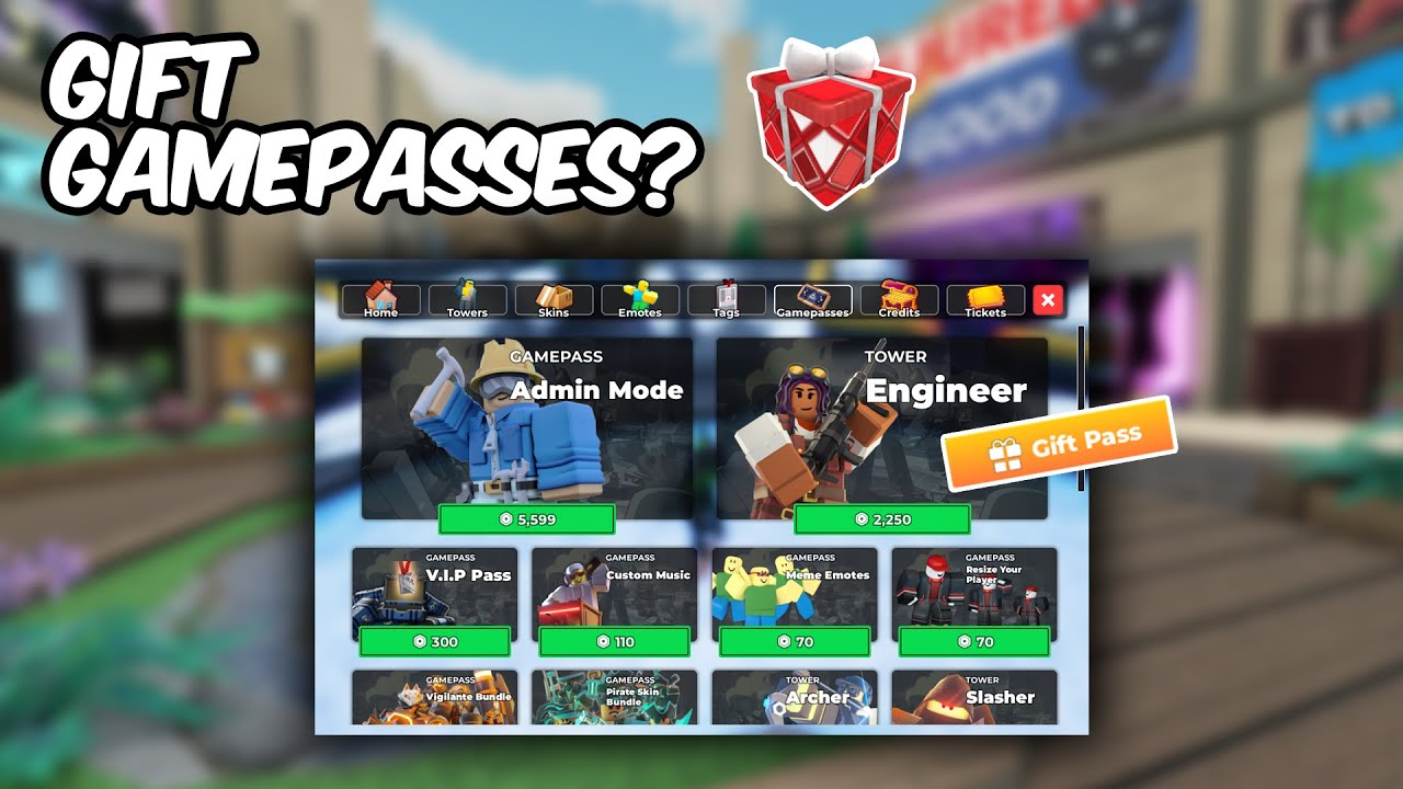 GIFTING GAMEPASS LEAK? | TDS - YouTube