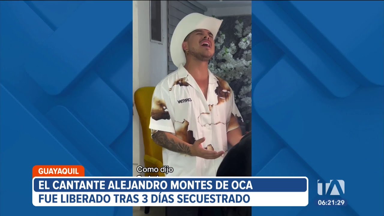 Así ocurrió la liberación del cantante Alejandro Montes de Oca - YouTube