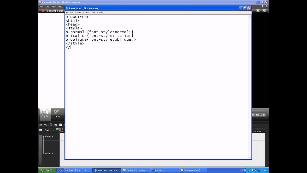 Como poner tipos de letras en CSS - YouTube