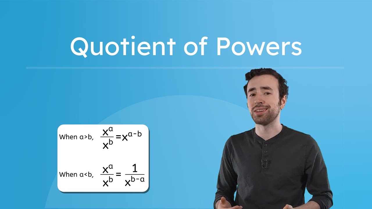 Quotient of Powers – Divide Exponents With the Same Base - YouTube
